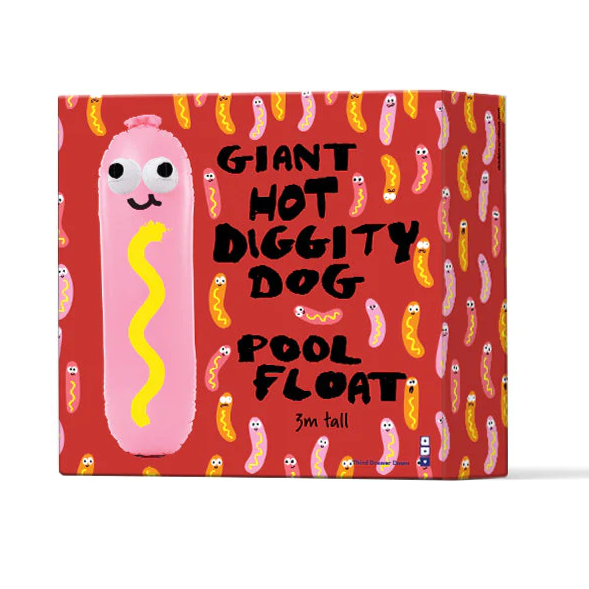 Hot Diggity Dog Pool Float X-Large x Jon Burgerman – Heide Shop